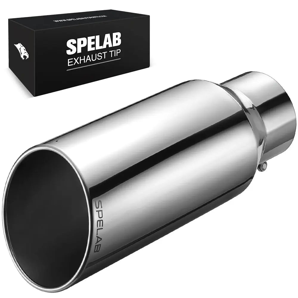 Exhaust Tip 5" In, 6"/7"/8" Out, 18" Length T304 | SPELAB - SPELAB