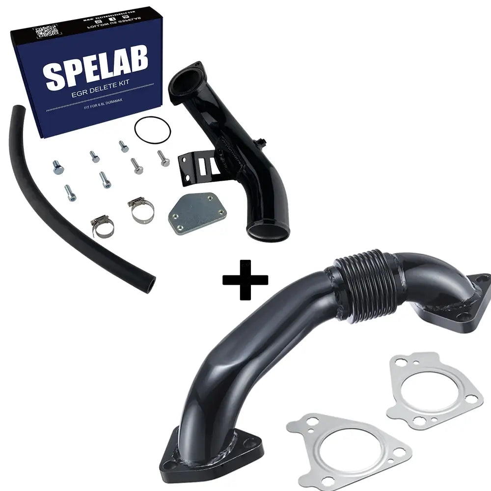 2004-2005 6.6L Duramax LLY EGR Delete Kit w/High Flow Intake |SPELAB