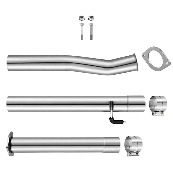 4" Cat& DPF Race Pipe 20-23 Ford 6.7 Powerstroke DPF Delete Kit|SPELAB