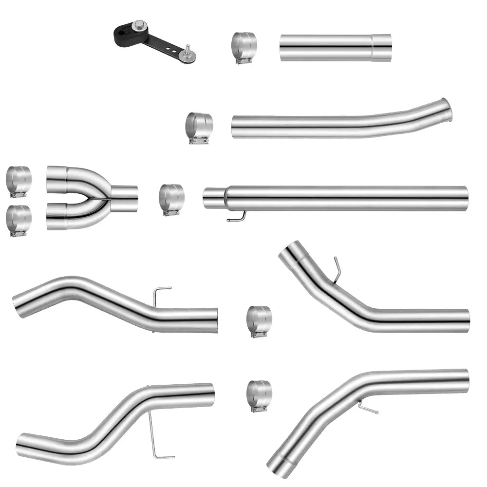 5"Downpipe Back Dual 11-19 Ford 6.7 Powerstroke DPF Delete Pipe|SPELAB