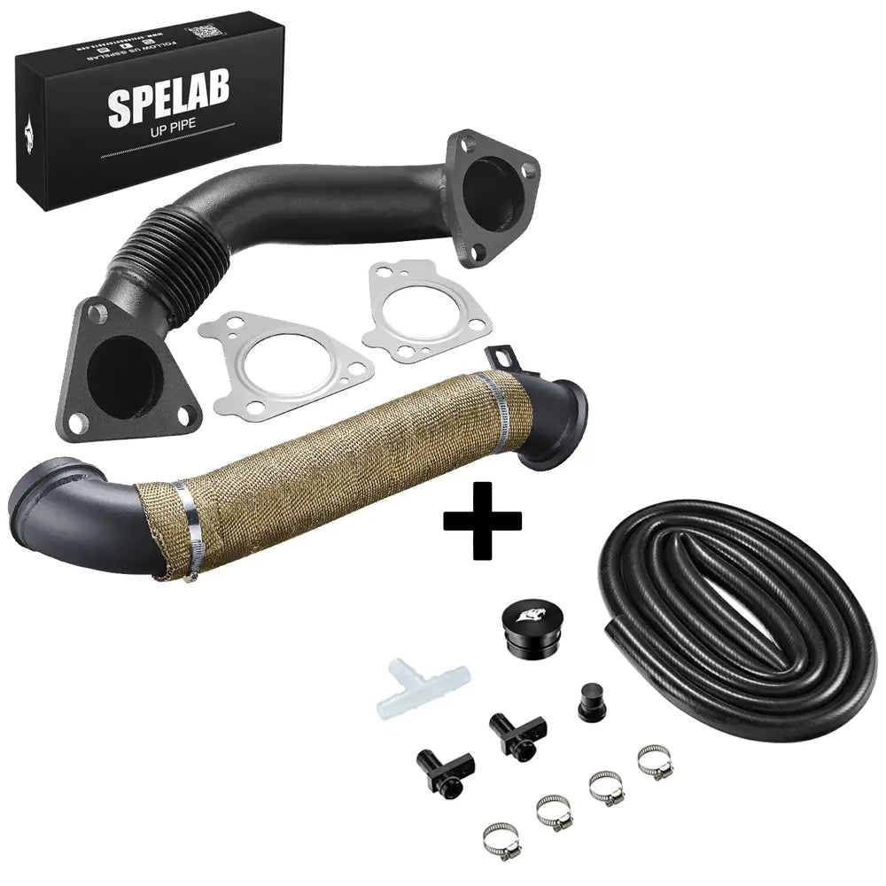SPELAB 3'' Downpipe Exhaust For 2004.5-2010 LLY LBZ LMM 6.6L Duramax D