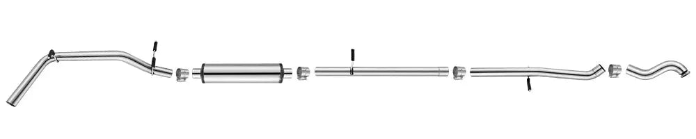 3" Turbo-Back 16-19 2.8Duramax DPF Delete Race Pipe w/Muffler | SPELAB