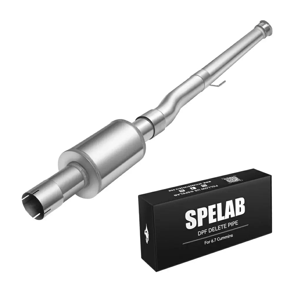 4" 19-23 6.7 Cummins DPF Race Pipe w/Muffler Ram 2500/3500 | SPELAB