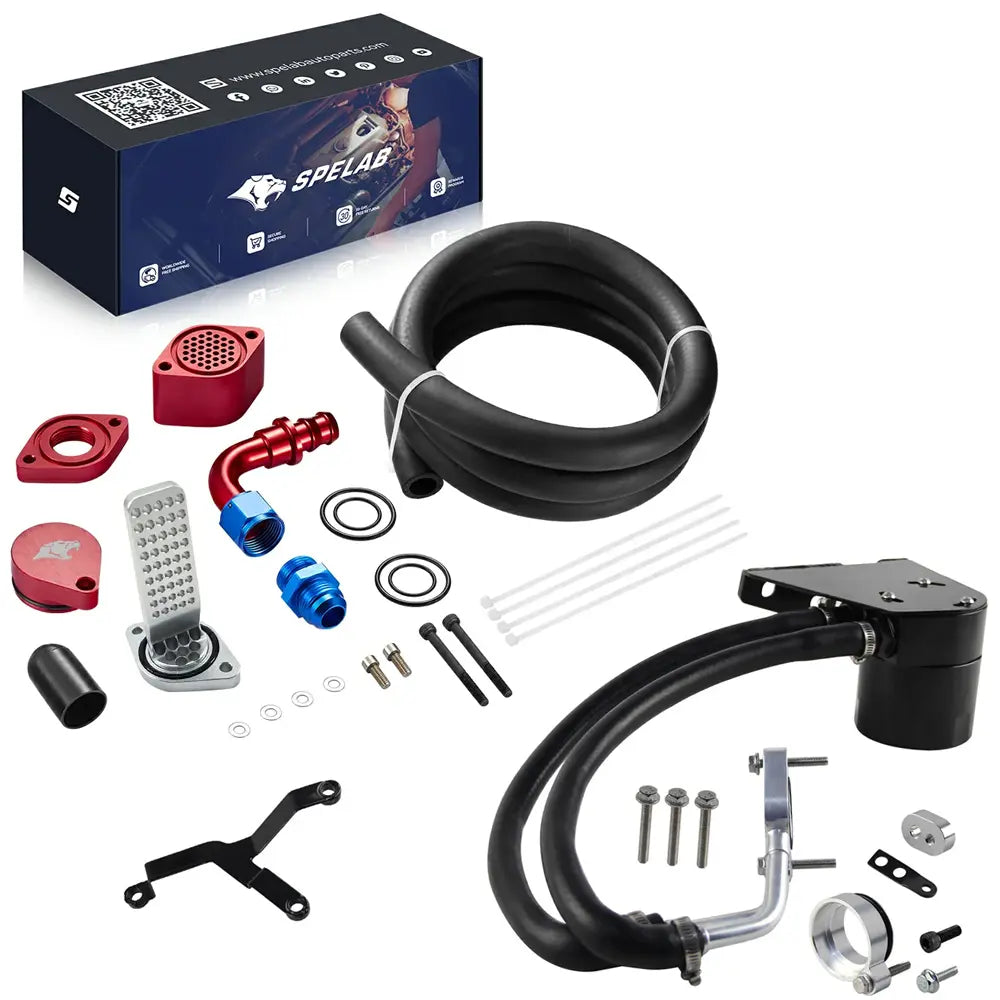 2011+ Ford 6.7L Powerstroke CCV Reroute/Delete w/Catch Can Kit |SPELAB