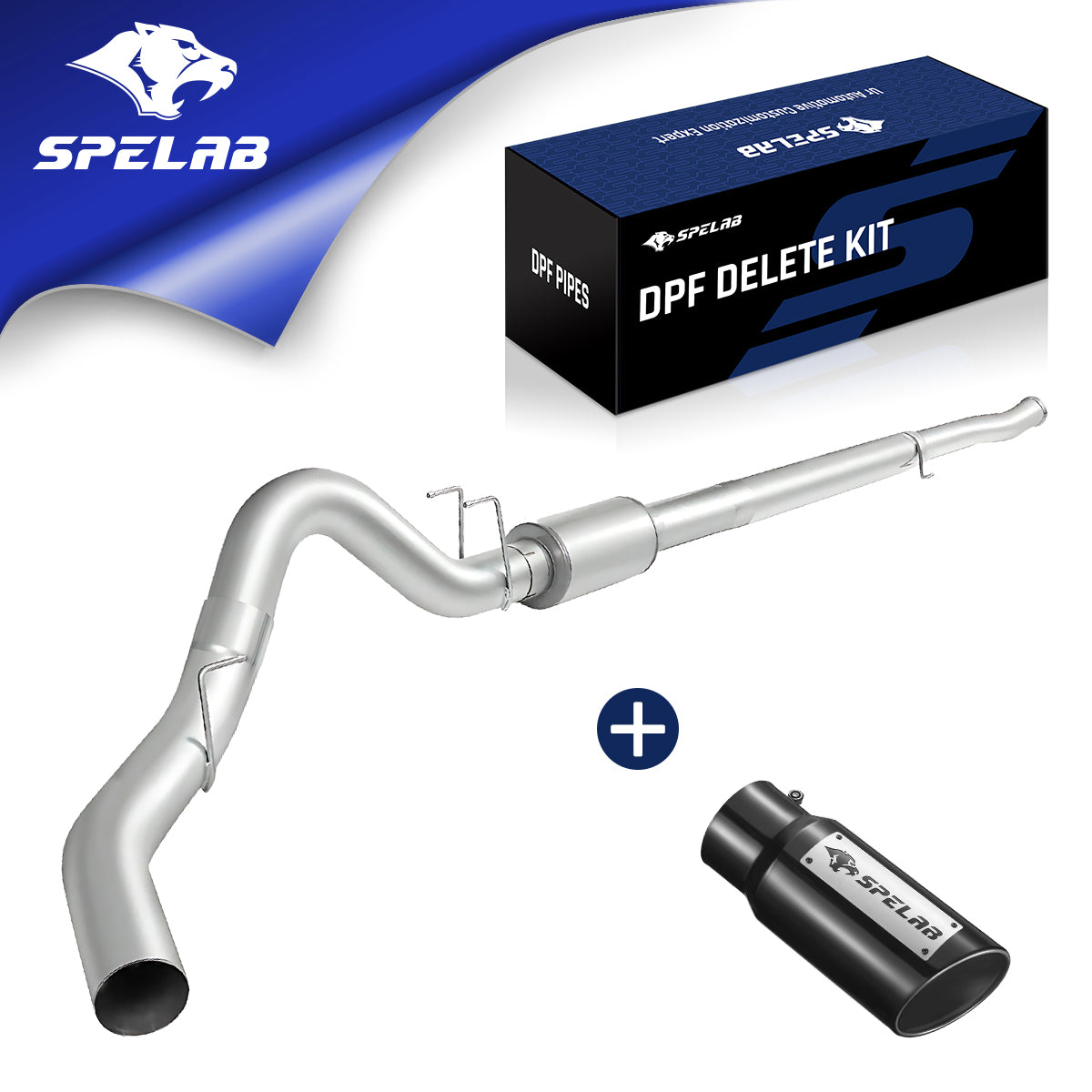 4"/5" 2011-2023 Ford 6.7 Powerstroke DPF Delete Race Pipe | SPELAB