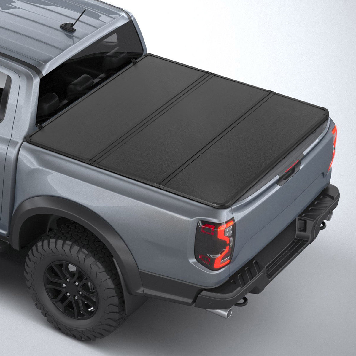 Hard Tri-Fold Tonneau Cover 5.10 ft for 2019-2025 Chevy Silverado & GM ...
