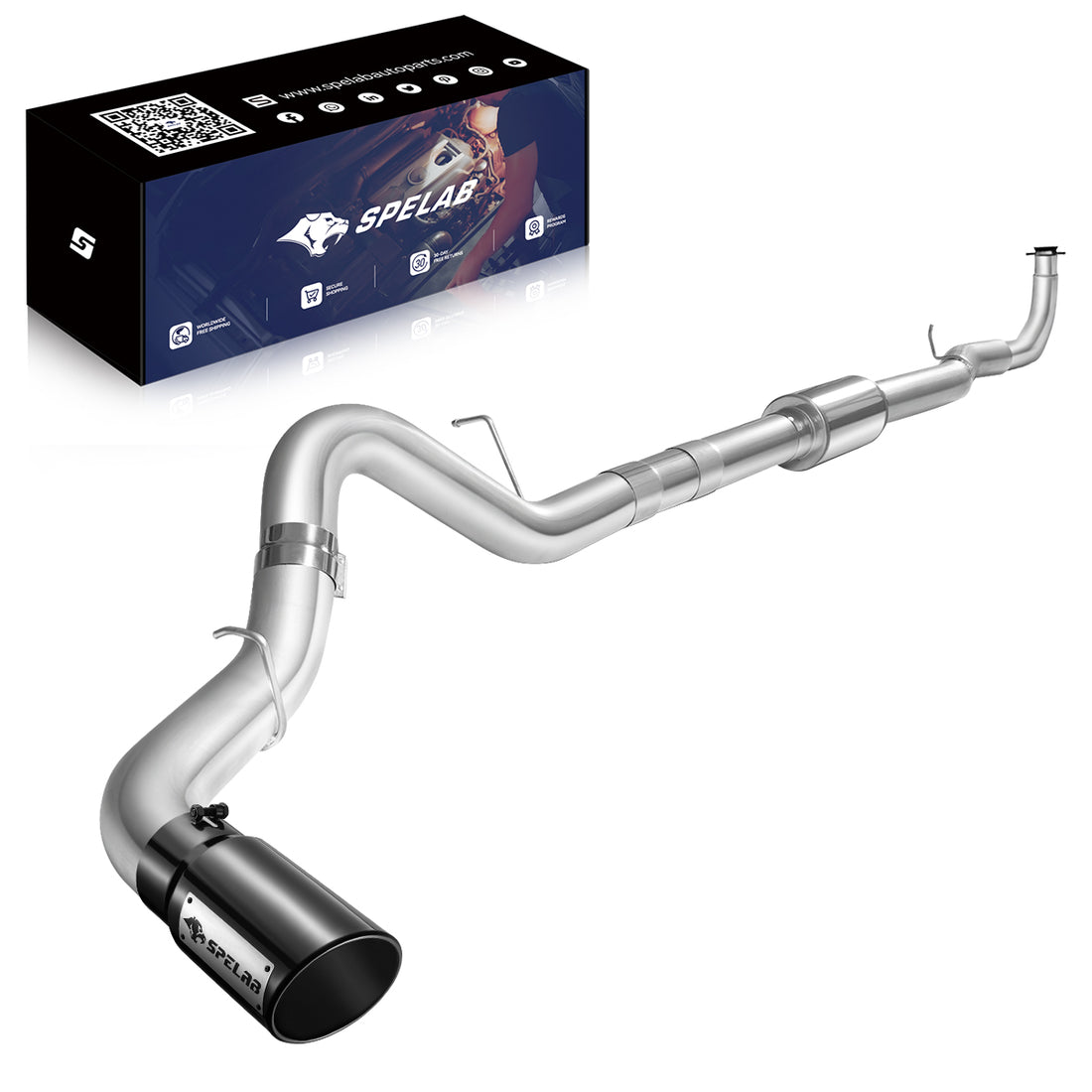 4"/5" Downpipe-Back 2017+ L5P 6.6 Duramax DPF Delete Race Pipe|SPELAB