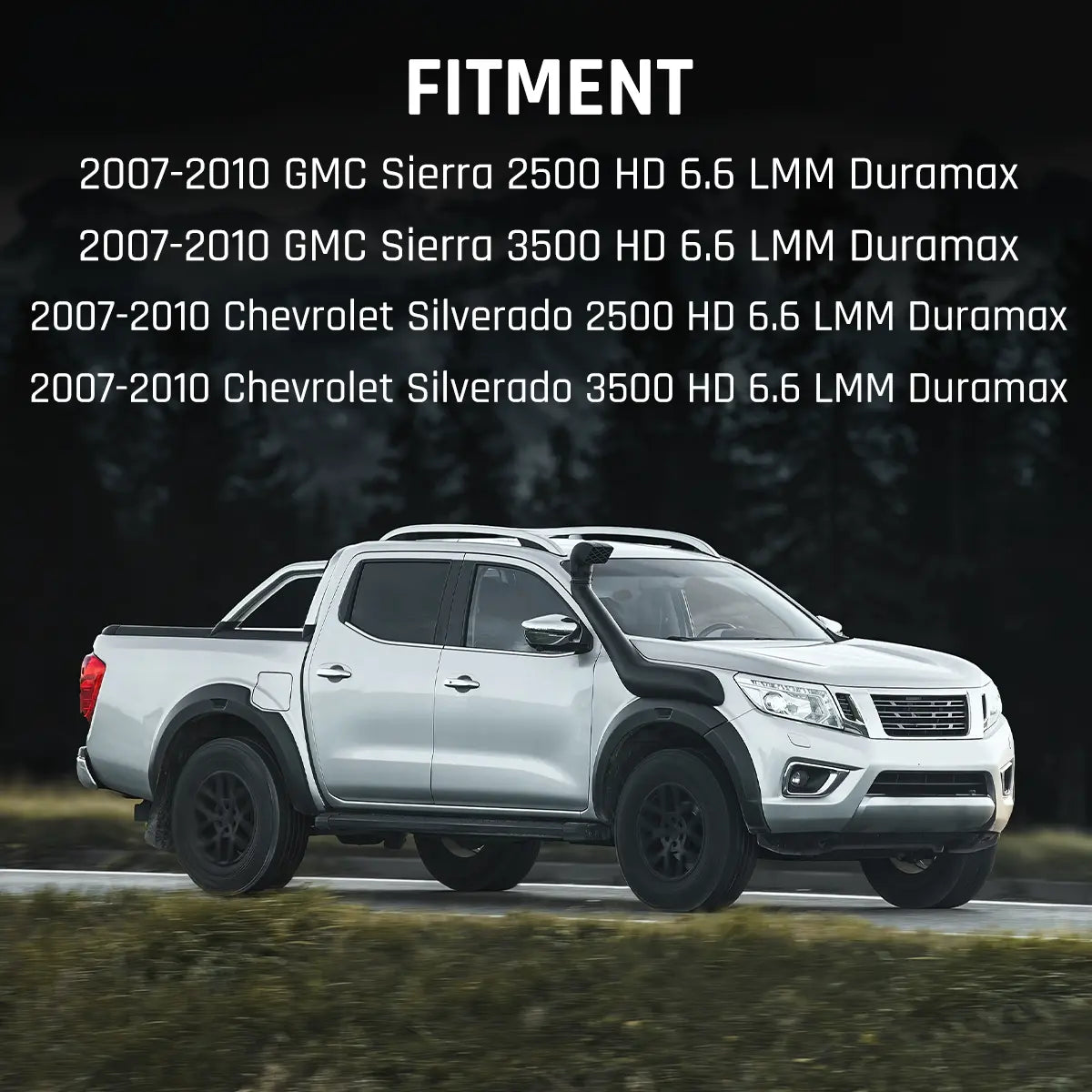 4"/5" 2007-2010 LMM 6.6L Duramax DPF Delete Race Pipe | SPELAB