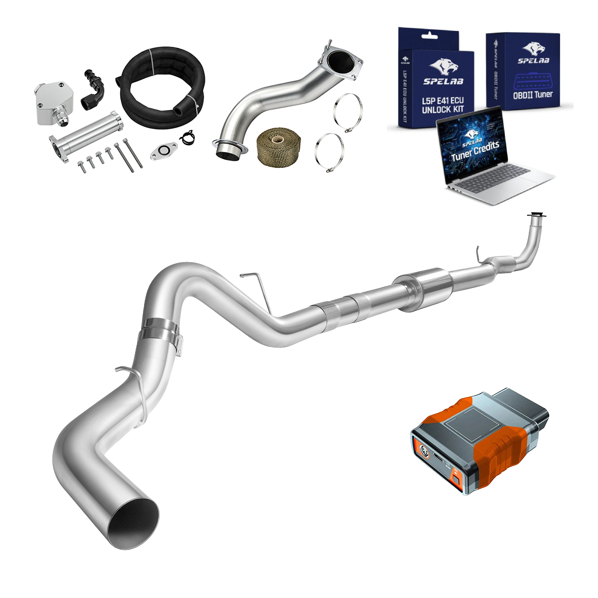 DPF/CCV/EGR/DEF Delete 2017-2023 L5P 6.6L Duramax Kit |SPELAB