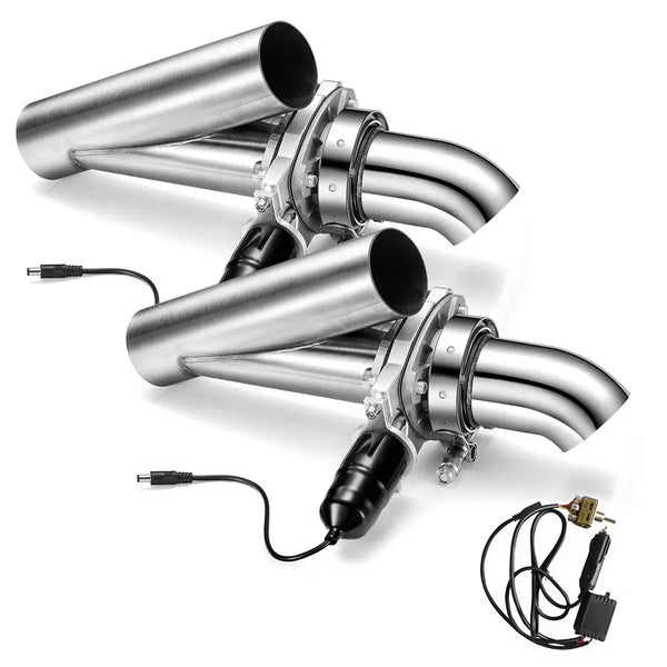 3 Inch Dual Electric Exhaust Cutout Kit|Manual Exhaust Cutout|Motor ...