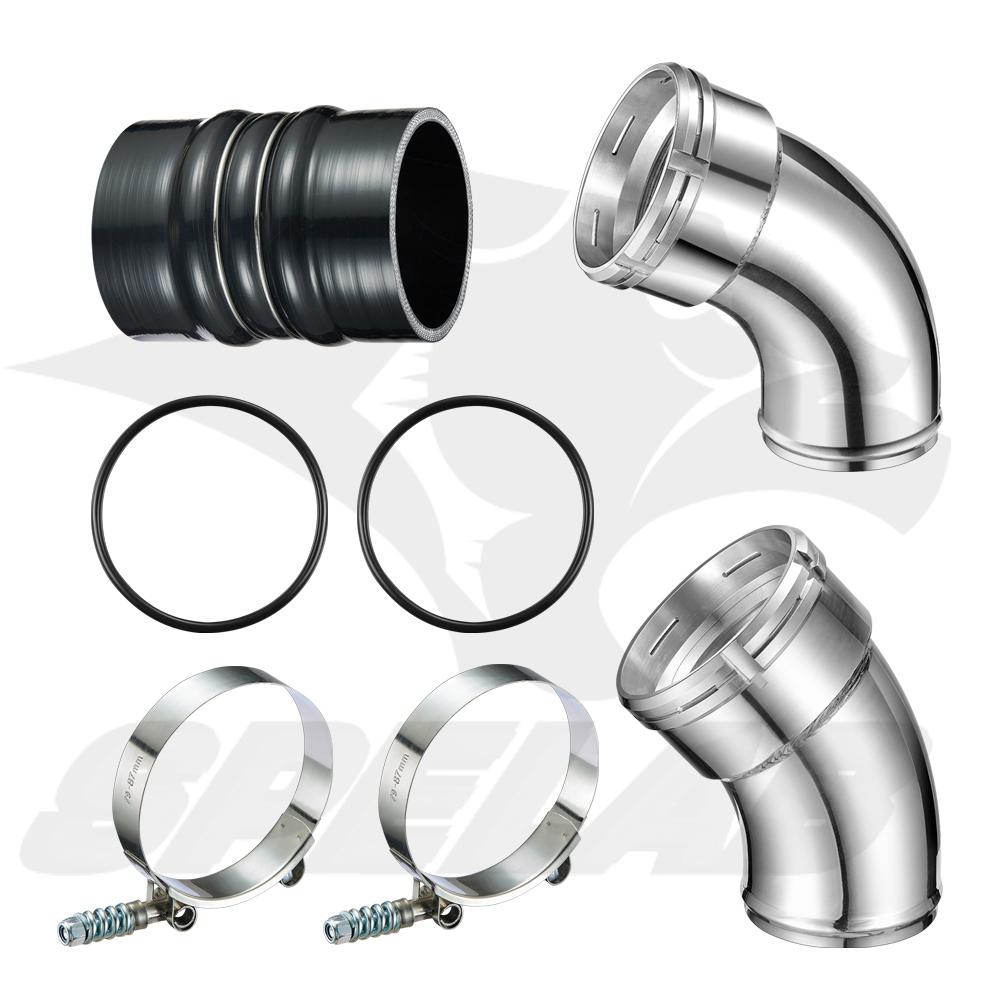 Cold Side Intercooler Pipe Kit For 2006-2010 6.6 LBZ LMM Duramax Diesel ...