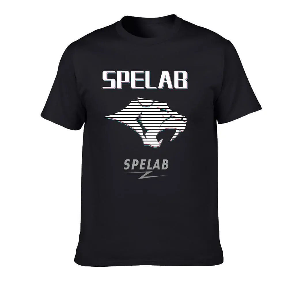 SPELAB Anniversary Leopard Head Lightning Logo T-shirt